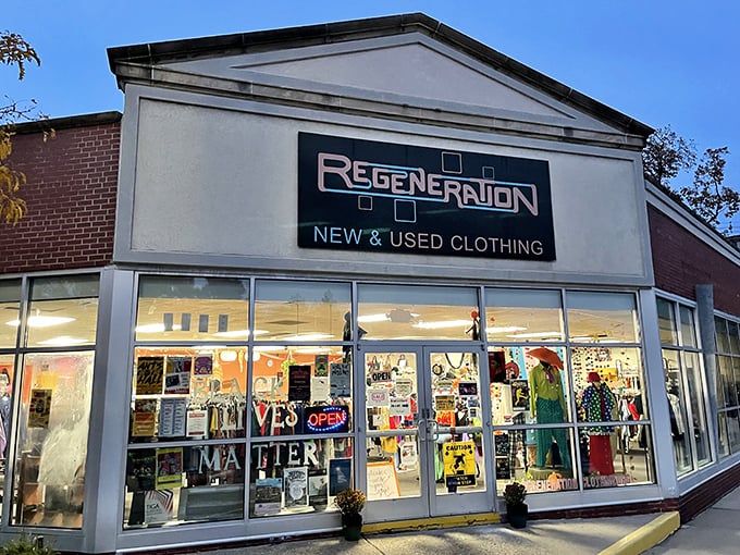 That retro sign practically screams "adventure awaits inside" – and your closet is about to get very jealous.