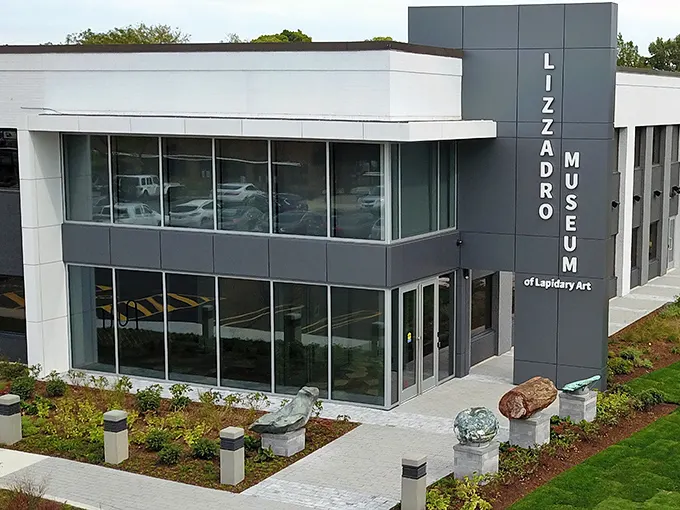 The sleek, modern exterior of the Lizzadro Museum stands like a gemstone itself—polished, precise, and full of hidden wonders waiting to be discovered.