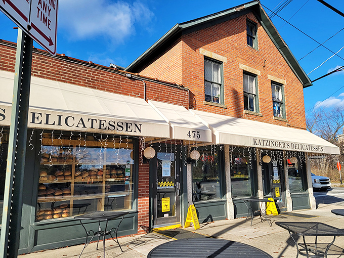 The brick facade of Katzinger's stands like a time capsule in German Village, promising delicious nostalgia with every visit. No passport to New York required.