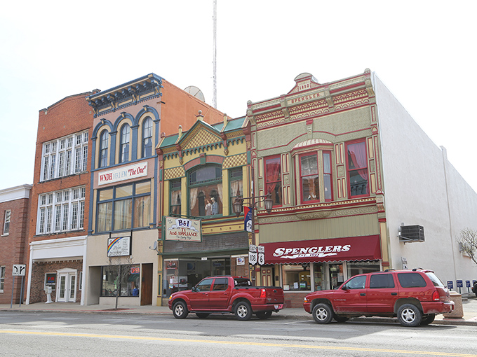 Downtown Napoleon's historic buildings stand like a time capsule of Americana, where retirement dollars stretch further than your grandmother's cookie dough.