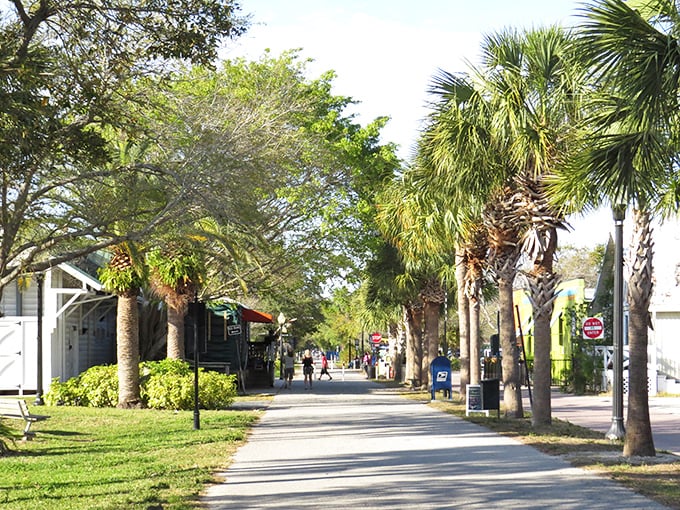 The iconic "Defending Freedom" arch welcomes visitors to downtown Dunedin, where small-town charm meets Florida sunshine in perfect harmony.