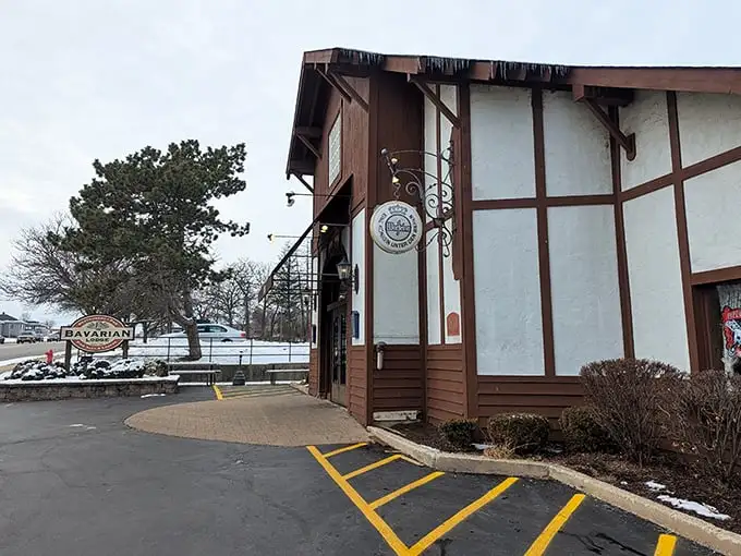 A charming slice of Bavaria in Illinois, the Bavarian Lodge welcomes guests with Alpine architecture and cozy vibes—even on snowy days.
