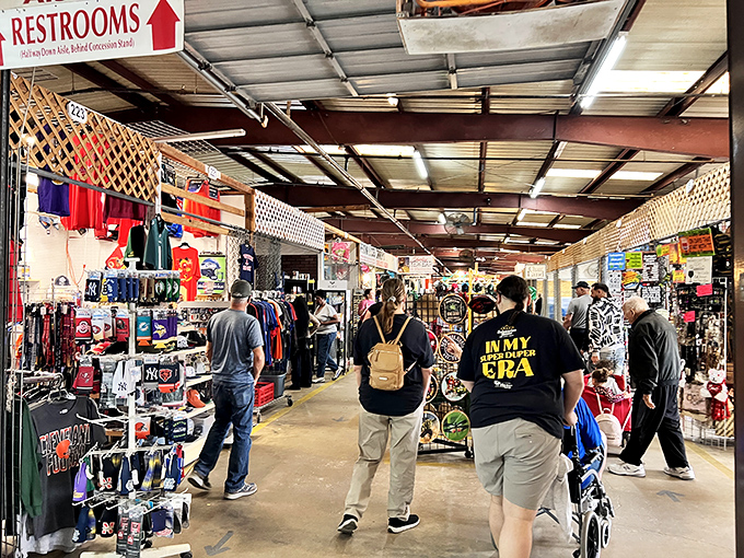Sports gear galore! Where weekend warriors and bargain hunters unite under one gloriously chaotic roof.
