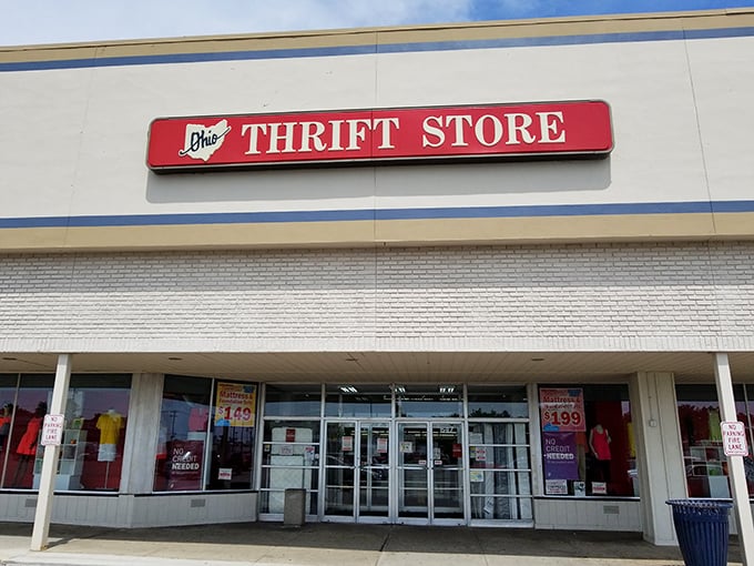 The unassuming exterior of Ohio Thrift belies the treasure trove within. Like a Vegas casino, once you enter, you may lose all sense of time.