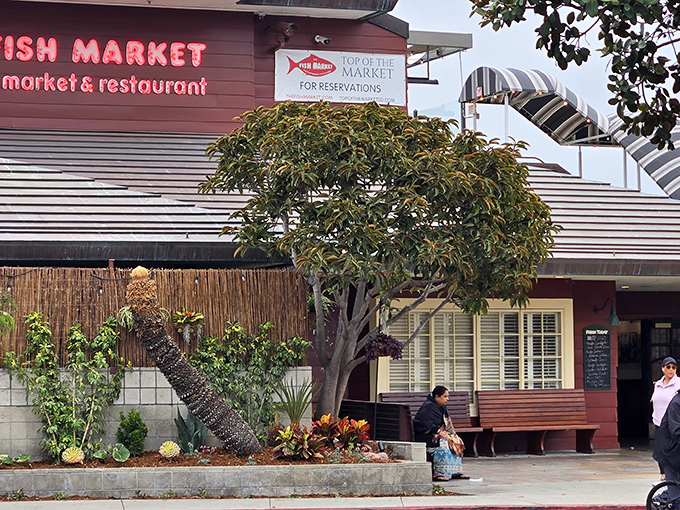 The red facade of The Fish Market promises no gimmicks, just seafood nirvana – exactly as it should be in a serious seafood town like San Diego.