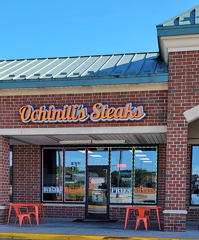 The unassuming brick exterior hides Delaware's sweetest secret – sometimes the best treasures come in modest packages.