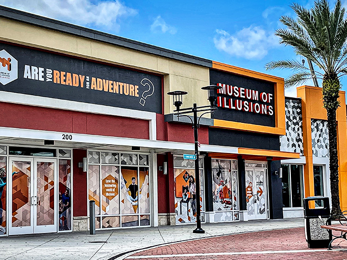 The Museum of Illusions beckons with its bold façade at ICON Park, promising a reality check your brain isn't quite ready for.