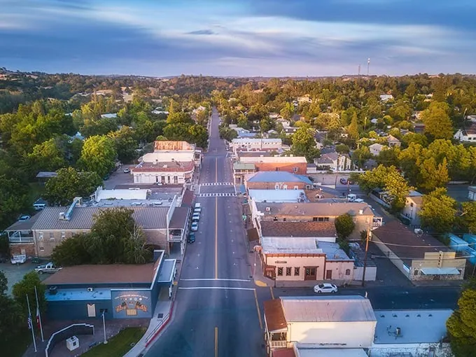 Main Street Ione whispers tales of the Gold Rush era while offering modern-day treasure hunters affordable small-town charm beneath those picture-perfect California skies.