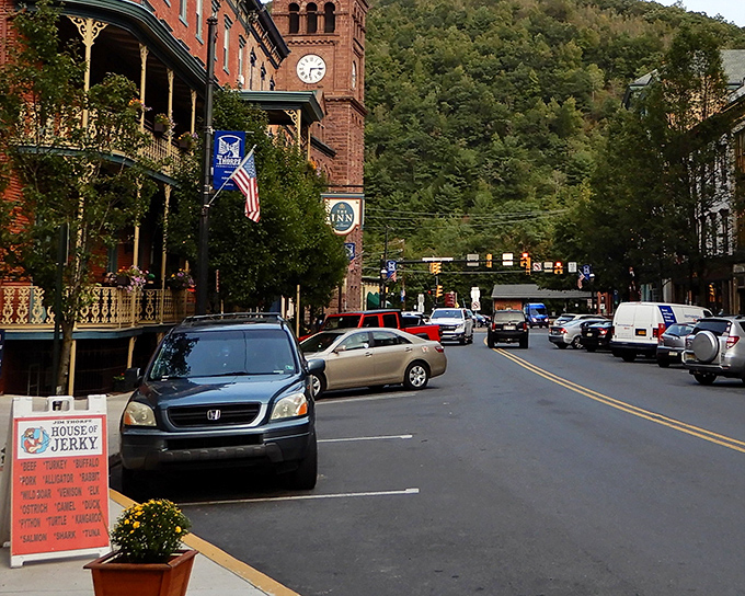 Jim Thorpe's main street looks like someone asked Norman Rockwell to design the perfect small town, complete with Victorian architecture and mountain backdrop.