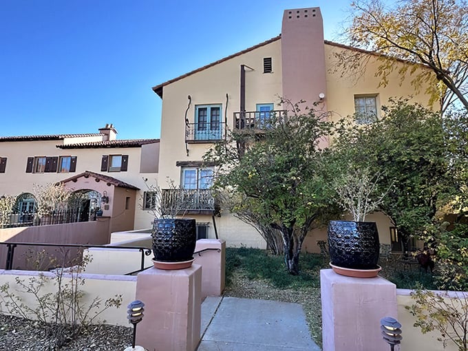 The pink adobe walls of La Posada Hotel glow in the Arizona sunshine, a desert mirage that actually delivers on its promise of culinary excellence.