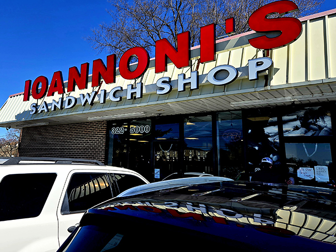That iconic red signage isn't just a logo—it's a beacon of hope for the sandwich-deprived masses of Delaware.