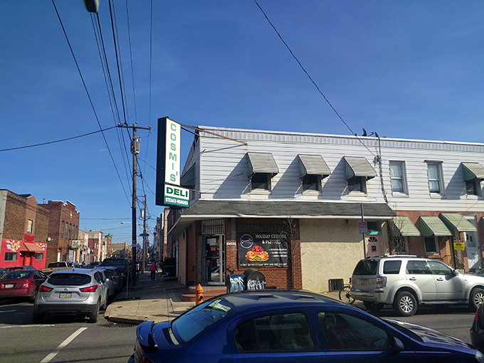 The unassuming corner storefront that houses sandwich perfection. Like finding Shakespeare performing in a high school auditorium – unexpected brilliance awaits inside.