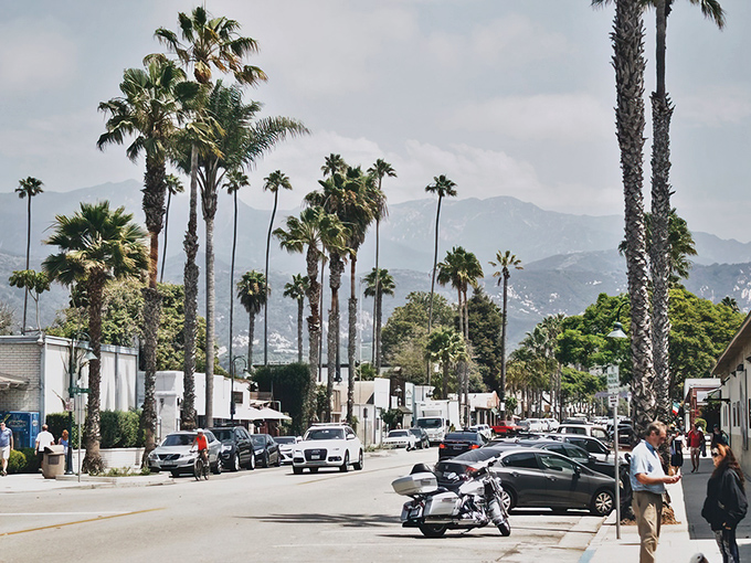 Paradise isn't a place you go – it's Carpinteria's beachfront where mountains cradle shorelines and palm trees stand like nature's welcoming committee.