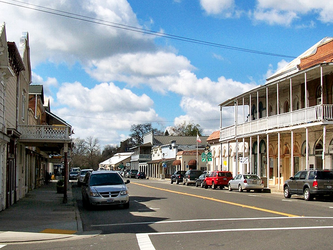 Main Street Ione whispers tales of the Gold Rush era while offering modern-day treasure hunters affordable small-town charm beneath those picture-perfect California skies.