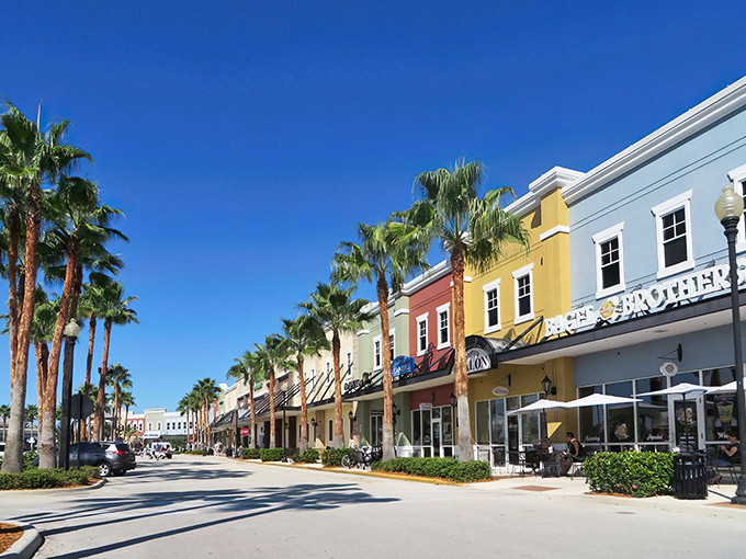 Tradition's colorful storefronts and palm-lined streets offer small-town charm with big-city amenities, all without the Miami price tag.