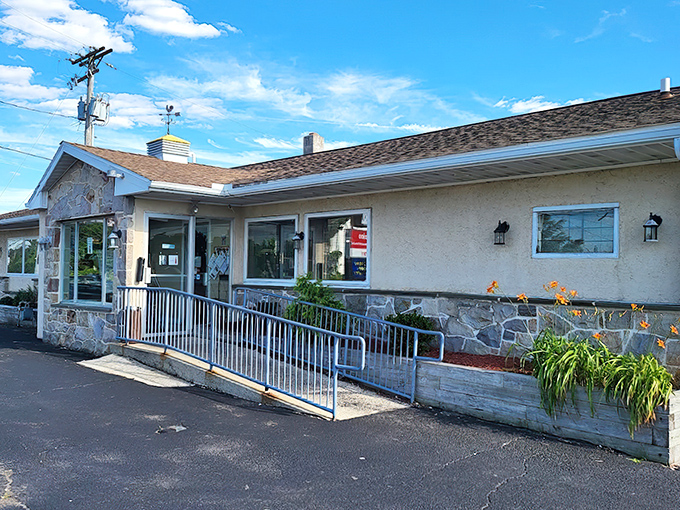 The unassuming stone-and-stucco exterior of Sunset Family Restaurant proves once again that culinary treasures often hide in plain sight.
