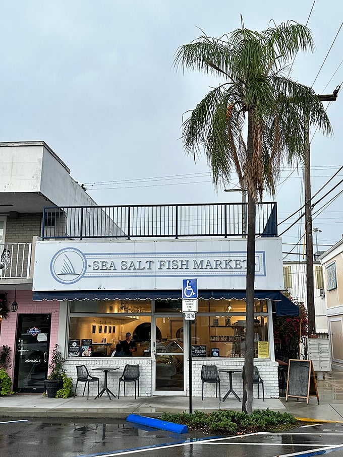 The unassuming storefront that houses seafood greatness. Like finding a pearl in an oyster, Sea Salt's modest exterior belies the treasures within.