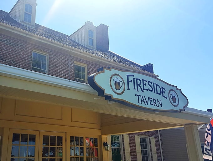 The historic brick façade of Fireside Tavern stands proudly in Strasburg, like a delicious time capsule inviting you to step inside and make memories.
