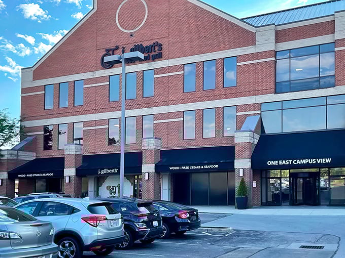 The brick façade of J. Gilbert's may look unassuming, but inside awaits a carnivore's paradise that would make even the most dedicated vegetarian question their life choices.