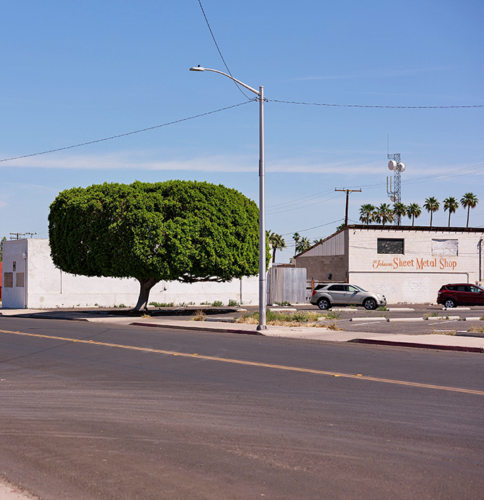 Main Street Blythe serves up that classic desert town vibe with a side of mountain majesty. Those palm trees aren't just for show – they're nature's exclamation points.