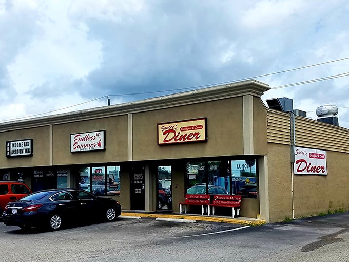 The unassuming exterior of Sweet's Diner might fool you, but locals know this Port Charlotte treasure is where breakfast dreams come true.
