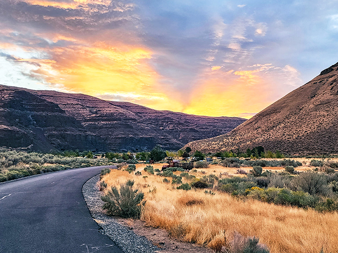 Where rugged canyon walls meet endless sky – Mother Nature showing off her architectural skills in this dramatic landscape.