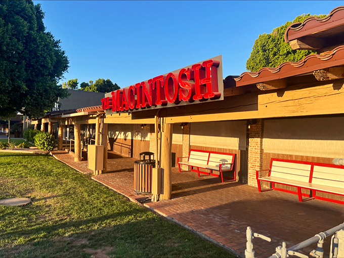 That iconic red signage isn't just eye-catching—it's a beacon of culinary comfort calling to hungry souls across Phoenix.