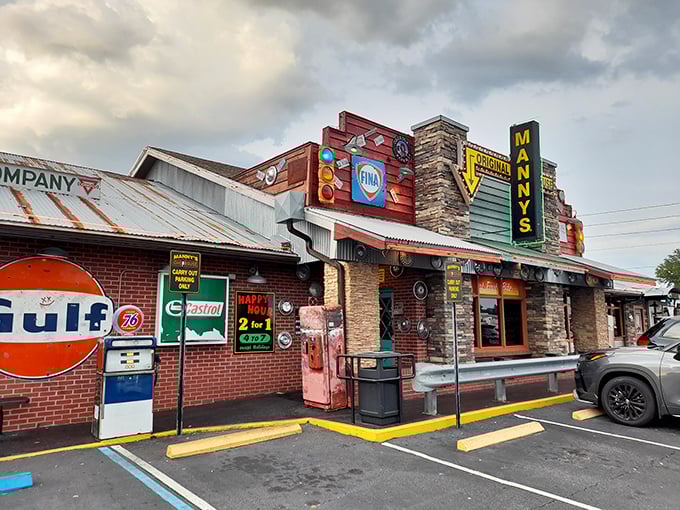 Neon dreams meet brick reality at this wonderfully wacky steakhouse that refuses conformity.