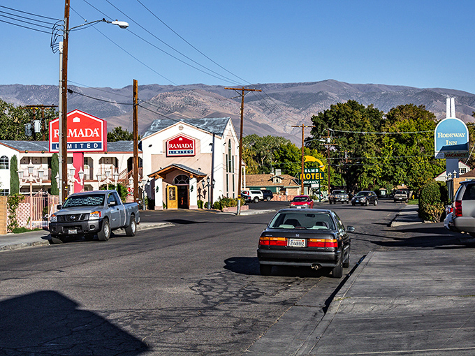 Downtown Bishop greets you with that perfect small-town charm, where the Sierra Nevada mountains aren't just a backdrop—they're practically part of the welcoming committee.