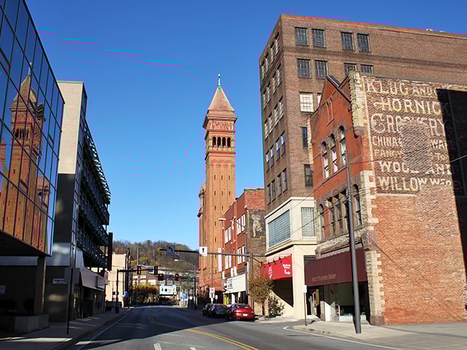 Downtown Johnstown's skyline tells a story of resilience, with that magnificent brick tower standing like an exclamation point at the end of a powerful sentence.