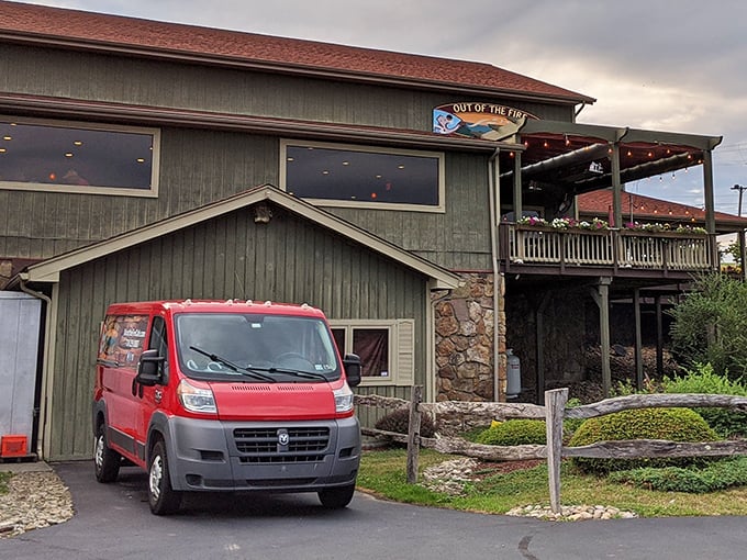 The unassuming exterior of Out of the Fire Café proves once again that culinary greatness often hides in plain sight. Pennsylvania's best-kept secret stands ready to welcome hungry travelers.