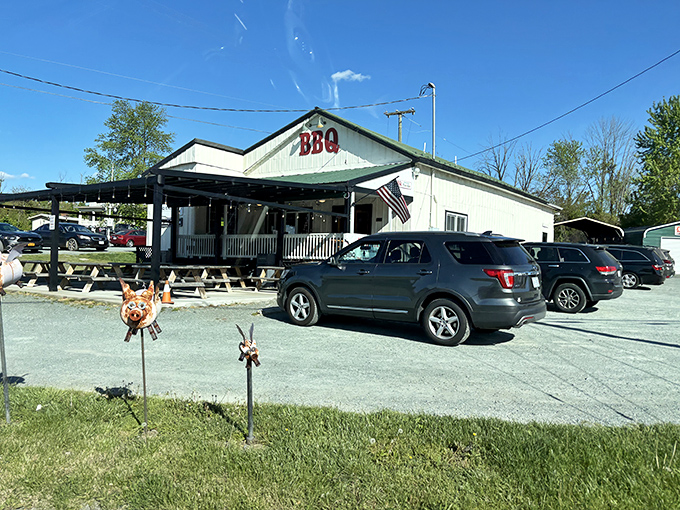 The unassuming exterior of BBQ Exchange belies the smoky magic happening inside. Like finding a treasure map in your attic, this place promises delicious adventure.