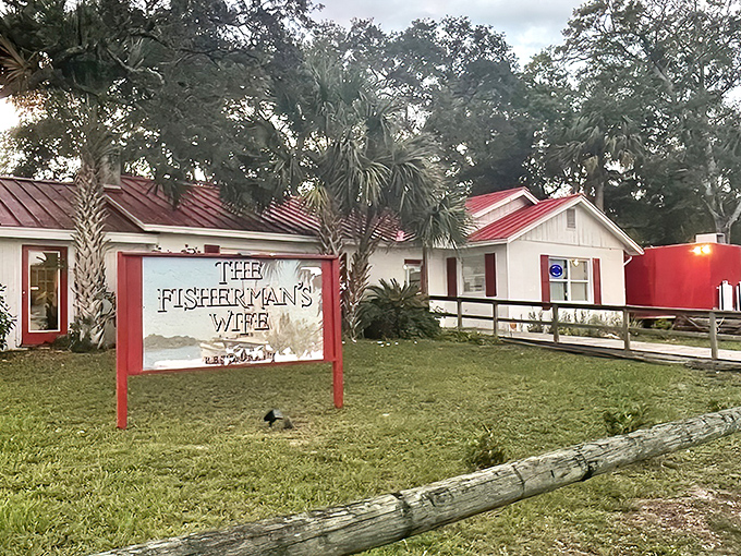 The little red-roofed cottage that could! This unassuming seafood sanctuary in Carrabelle proves paradise doesn't need a valet or dress code.