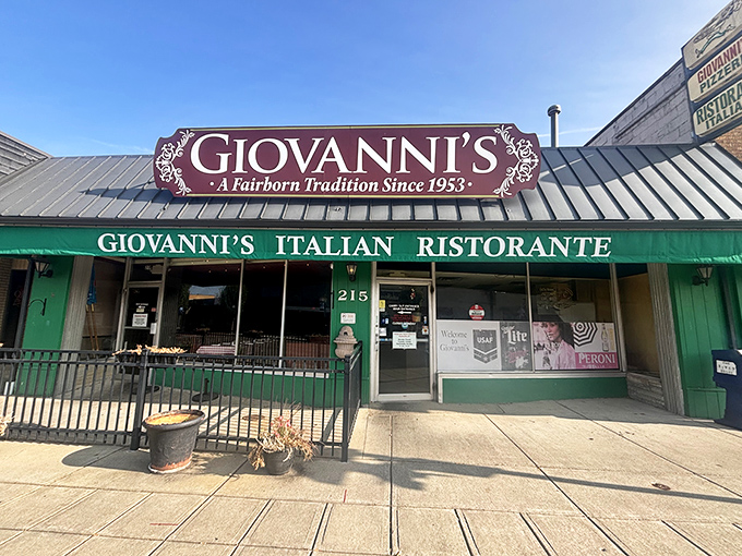 The green-awninged storefront beckons like an old friend – Giovanni's has been making Fairborn dreams come true since 1953, one pasta dish at a time.