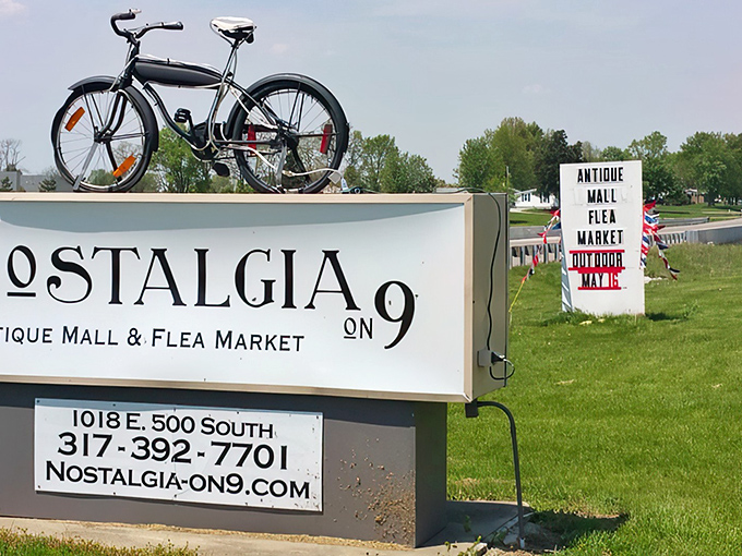 The unassuming white brick exterior of Nostalgia on 9 is like a poker player with a royal flush – not giving away the treasures that await inside.