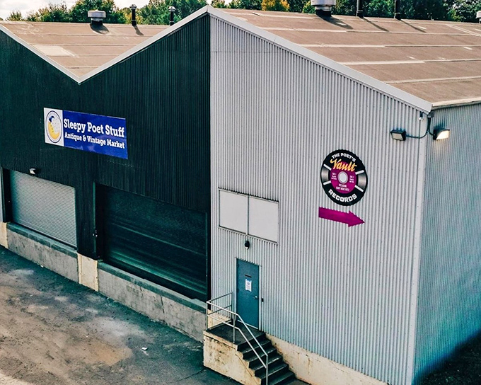 The unassuming exterior of Sleepy Poet belies the wonderland within—like finding Narnia in a warehouse district.