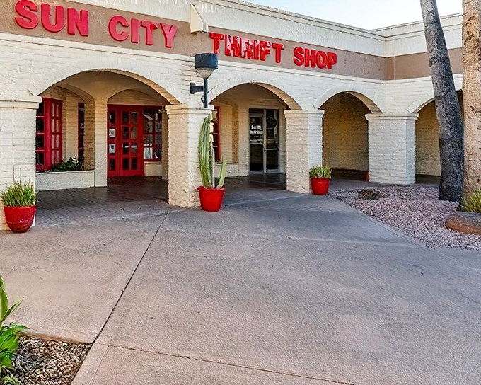 Those iconic red doors aren't just an entrance—they're a portal to furniture paradise where your wallet can finally breathe easy.