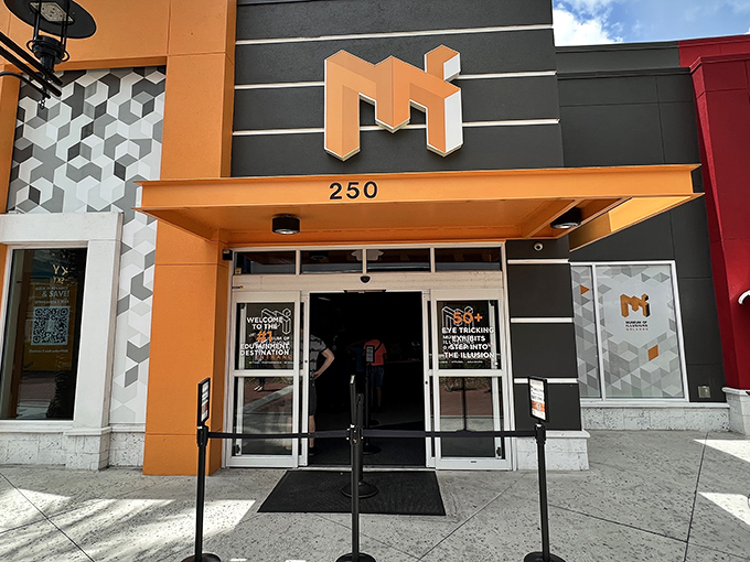 The Museum of Illusions beckons with its bold façade at ICON Park, promising a reality check your brain isn't quite ready for.