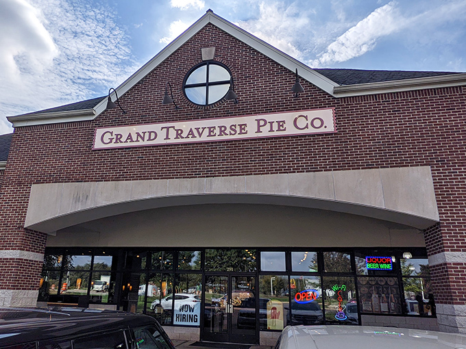 The brick facade might look unassuming, but inside this Ann Arbor storefront lies a temple of flaky-crusted Michigan magic.