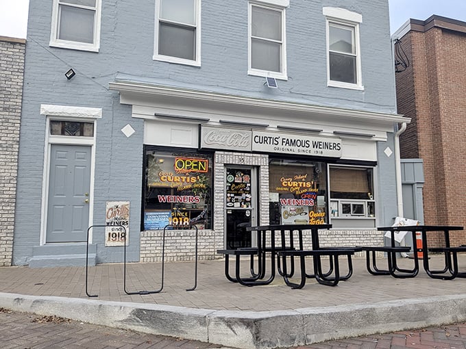 This unassuming storefront holds Cumberland's best-kept culinary secret, where chili dog dreams come true daily.