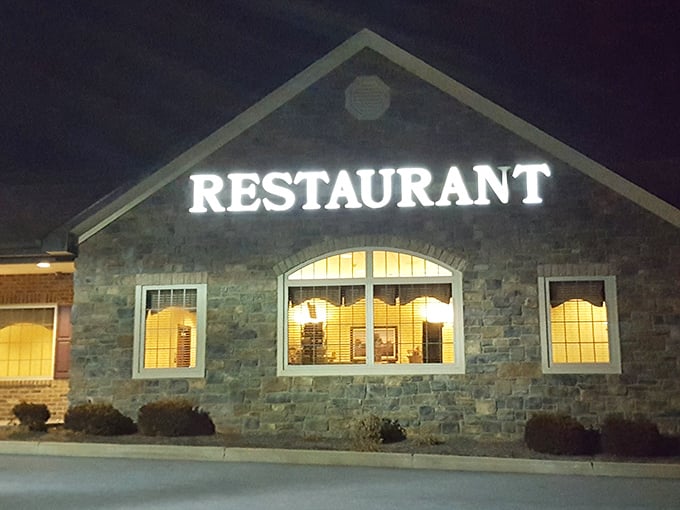 The stone facade welcomes hungry travelers like a beacon of comfort food hope. This isn't just a restaurant—it's a destination worth the drive.