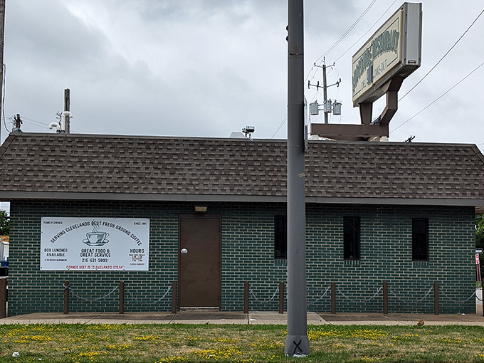 The unassuming brick exterior of Superior Restaurant proves once again that culinary greatness often hides in plain sight, like Cleveland's delicious secret hiding behind a modest façade.
