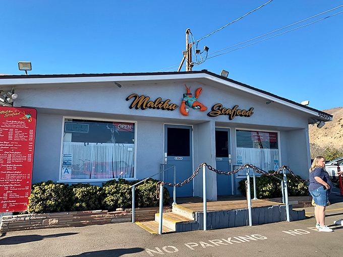 This humble white building along PCH hides one of Malibu's most delicious seafood secrets inside.