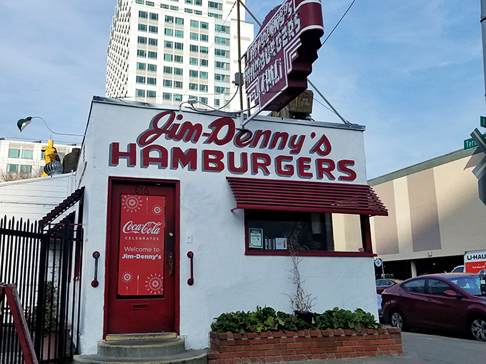 That iconic red and white sign has been beckoning hungry Sacramentans for decades—a neon promise of comfort food that never disappoints.