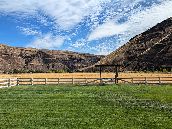 Where rugged canyon walls meet endless sky – Mother Nature showing off her architectural skills in this dramatic landscape.