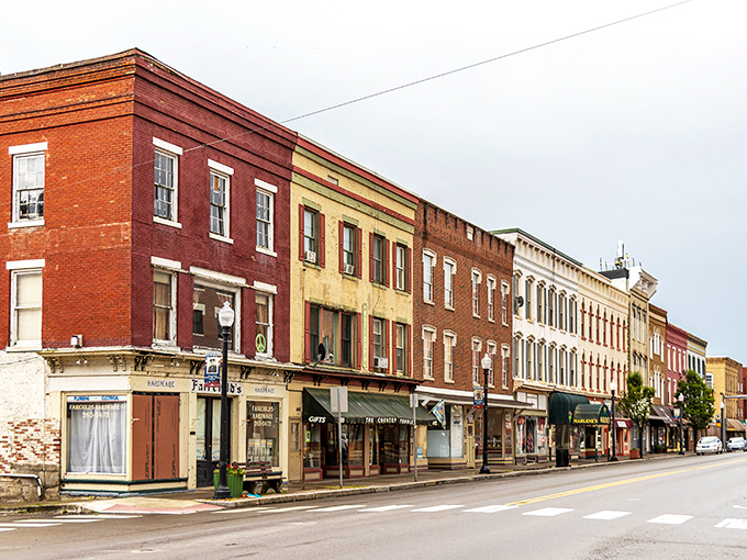 Main Street Towanda showcases a rainbow of historic buildings that would make a box of crayons jealous. Small-town charm with big personality.