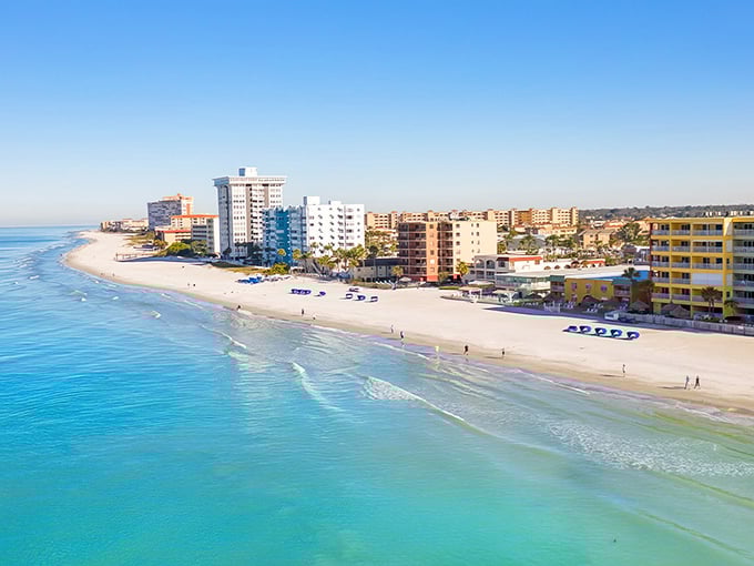 Paradise doesn't need a passport – Redington Beach's pristine shoreline stretches before a skyline that won't drain your retirement account.