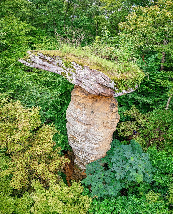 Nature's own impossible balancing act stands defying gravity for your Instagram-worthy moment of geological wonder.