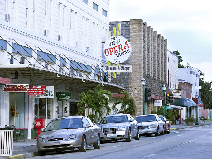 Downtown Arcadia dazzles with its cotton-candy pink Opera House and pastel-hued historic buildings. Small-town Florida never looked so cinematically perfect.