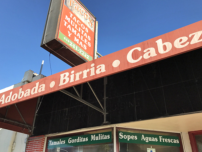 The unassuming exterior of Tacos El Panson speaks volumes – the best Mexican spots often hide behind modest signage and simple storefronts.